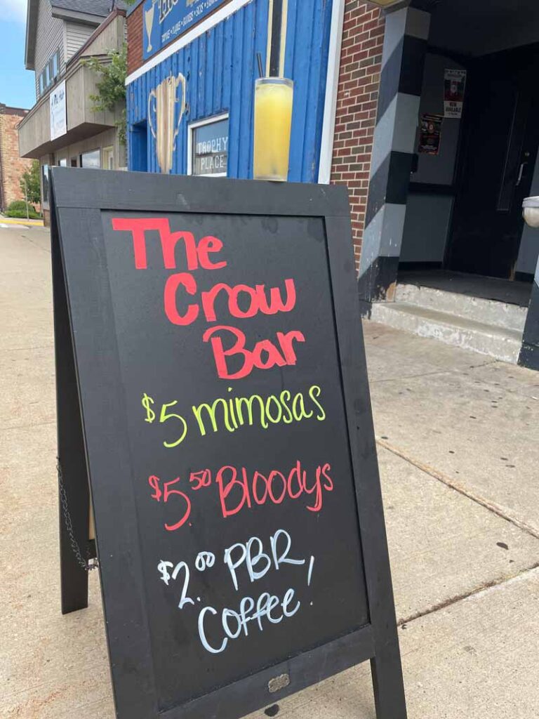 Menu - Crow Bar